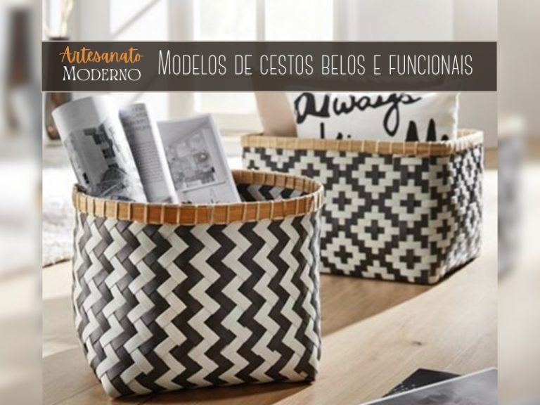 Artesanato Moderno: Modelos de cestos belos e funcionais ⋆ De Frente ...